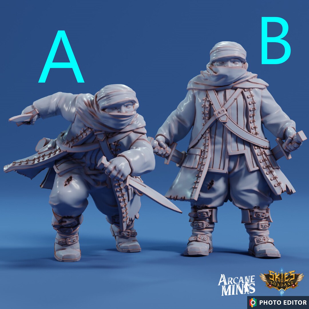 Halfling Rogue Arcane Minis Swindler's Luck Resin Fantasy Dnd RPG ...