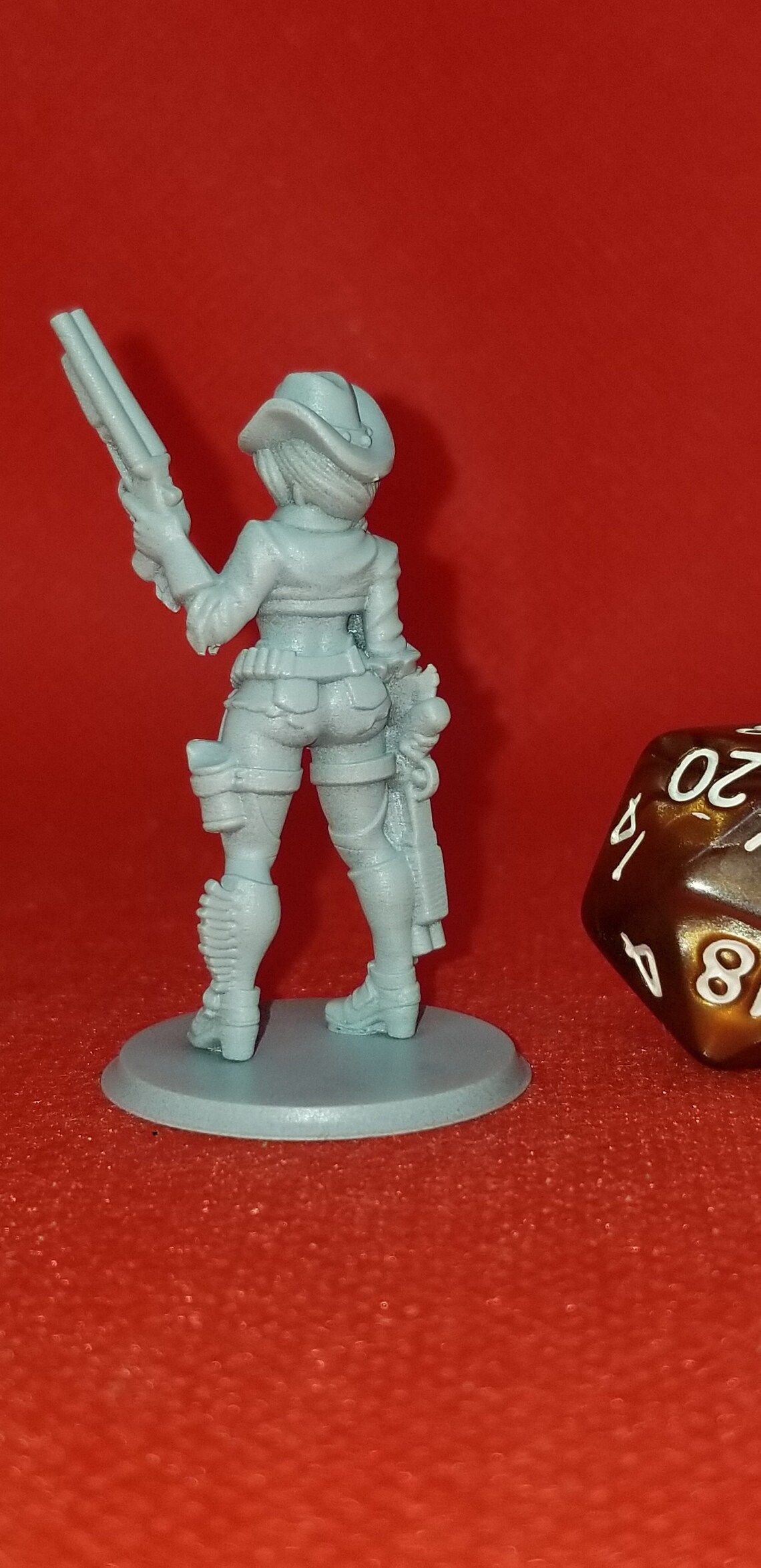 Irvina the Sexy Cowgirl Pinup, 32mm Irvina Resin Miniature - for D&D ...