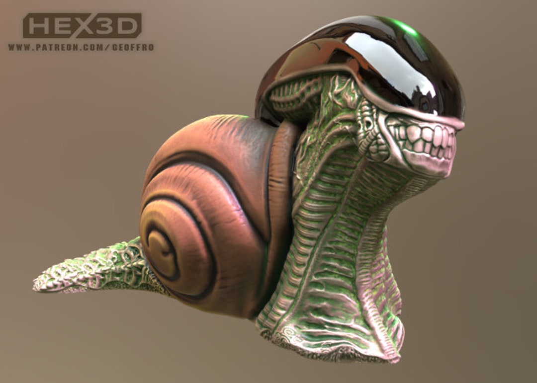 Giant Alien Snail- Resin Miniature - Dungeons and Dragons - Pathfinder ...