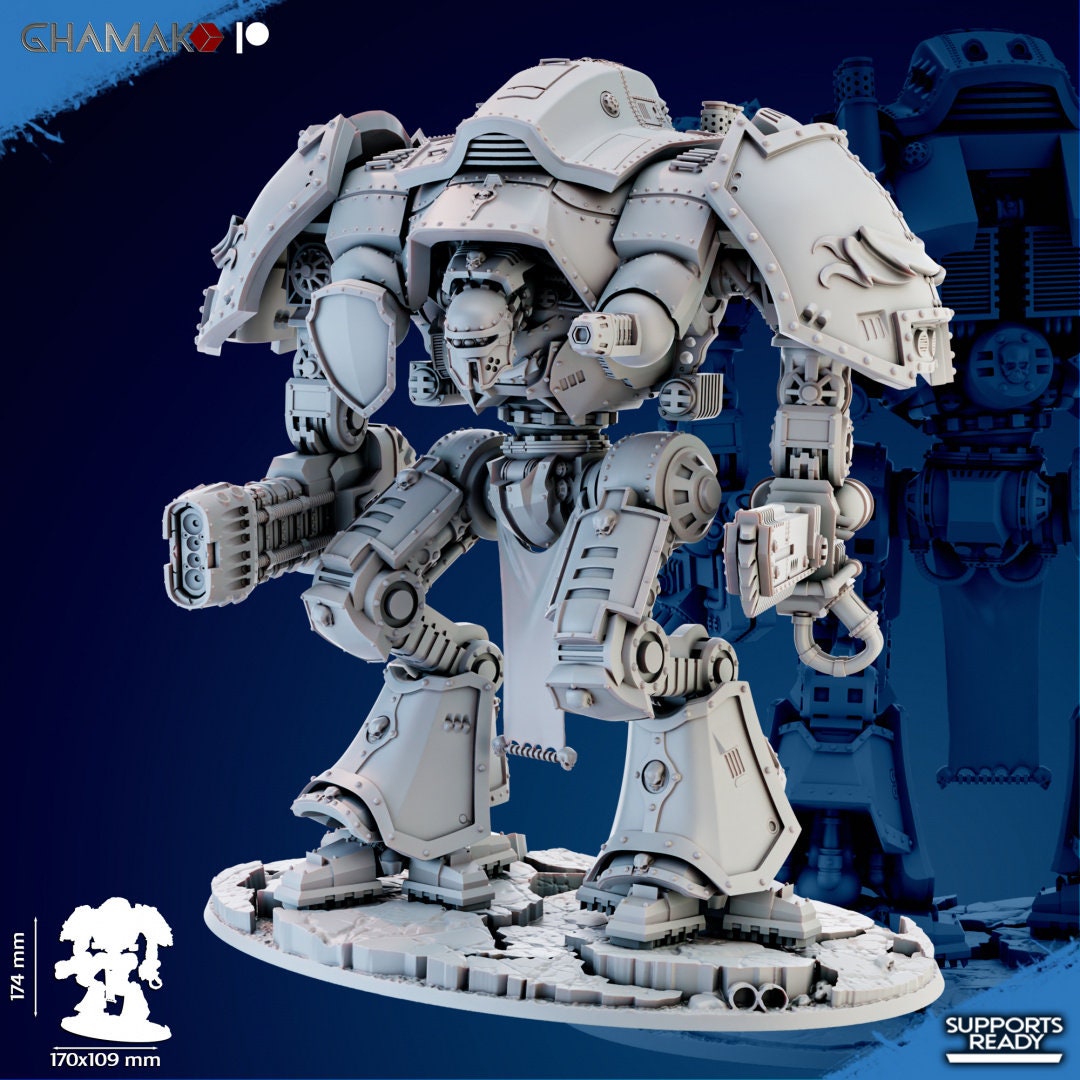 Titan Palladium Belli, -174mm Tall Ghamak 3D Printed 32 MM Scale ...