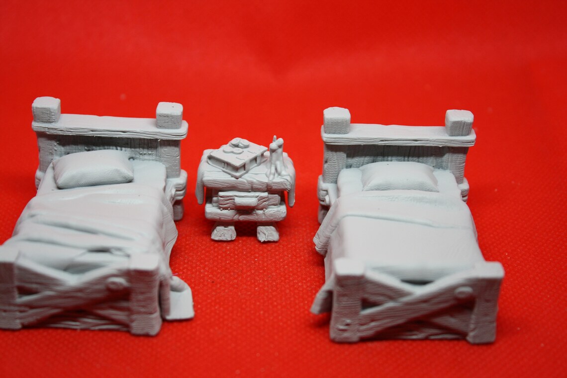 Bedroom Set Dungeons and Dragons, Pathfinder, Tabletop Gaming 28mm ...