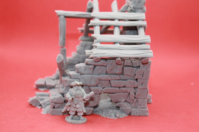 Resin Printed Stone Shack Ruin, 28mm Tabletop Terrain - Etsy