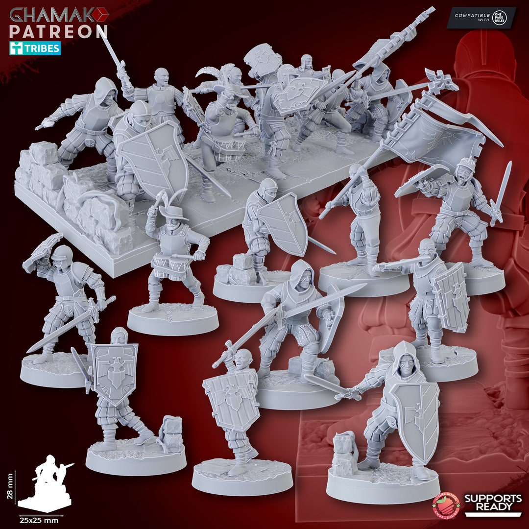 Empire Infantrymen Swordsmen Set of 10 | D&D | Pathfinder | Table Top ...