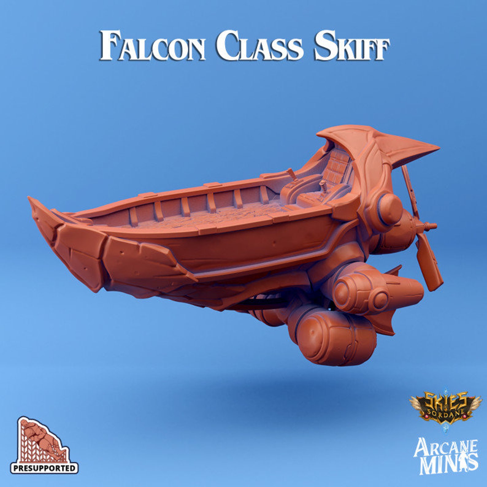 Falcon Class Skiff 28mm/32mm/35mm Version Arcane Minis - Etsy