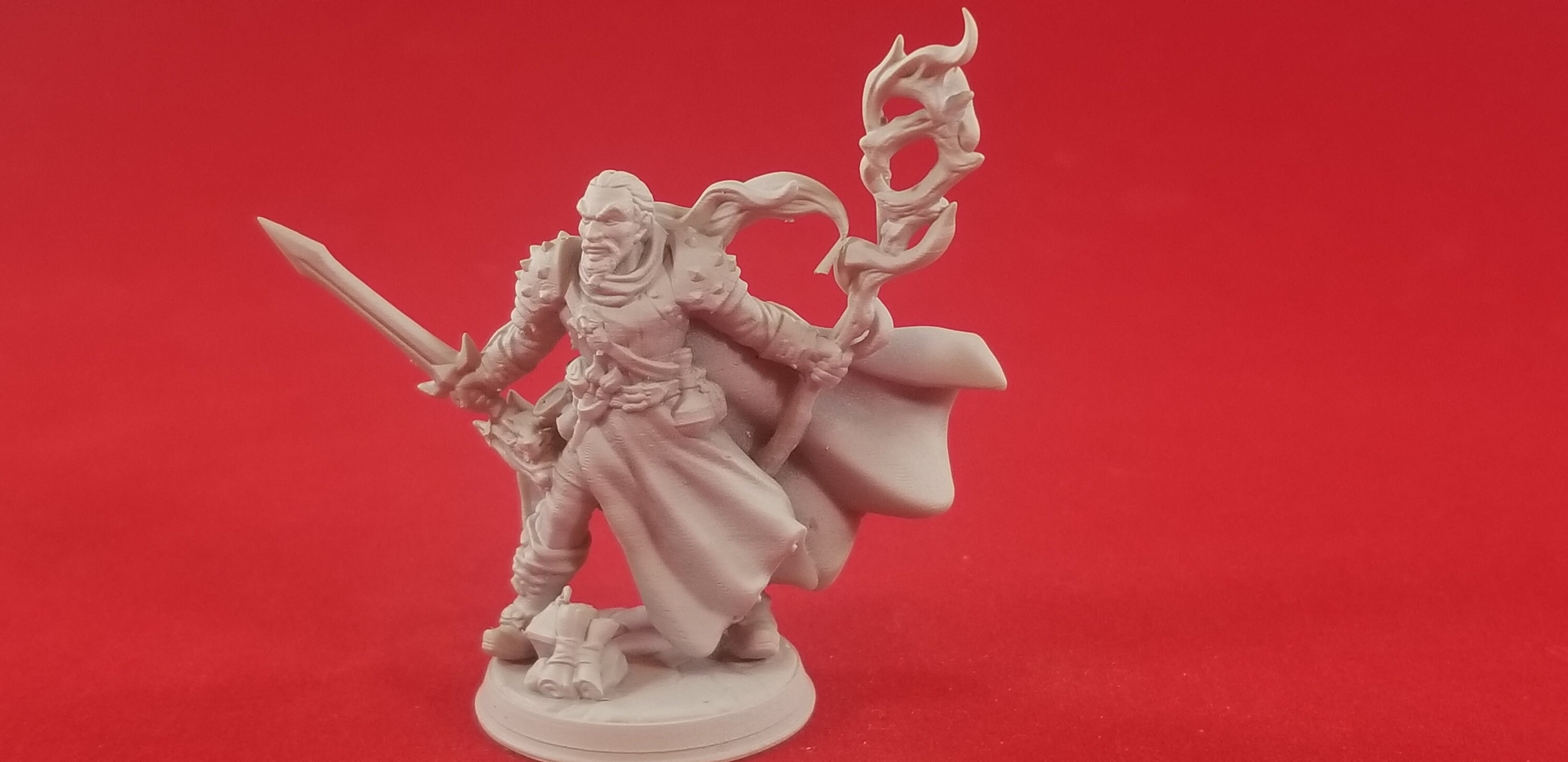 Wappellious Spellbrush Wizard Resin Miniature for D&D | Etsy