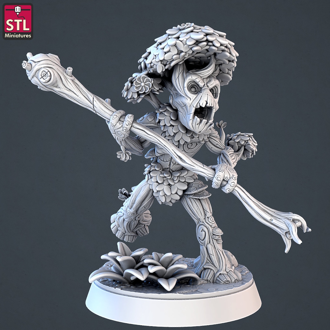 Young Treant Druid Forest Protector Miniature NPC Dungeons and Dragons ...