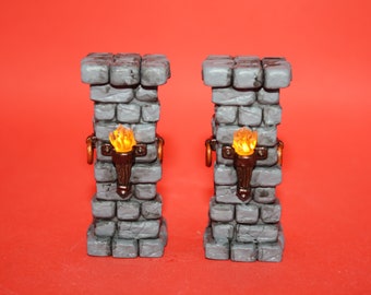 Torch Base With Flickering LED Light for Dungeons and Dragons - Etsy