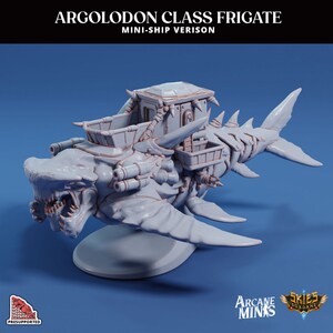 Sky Tamers Argolodon Class Frigate- Mini Version Arcane Minis - Skies ...