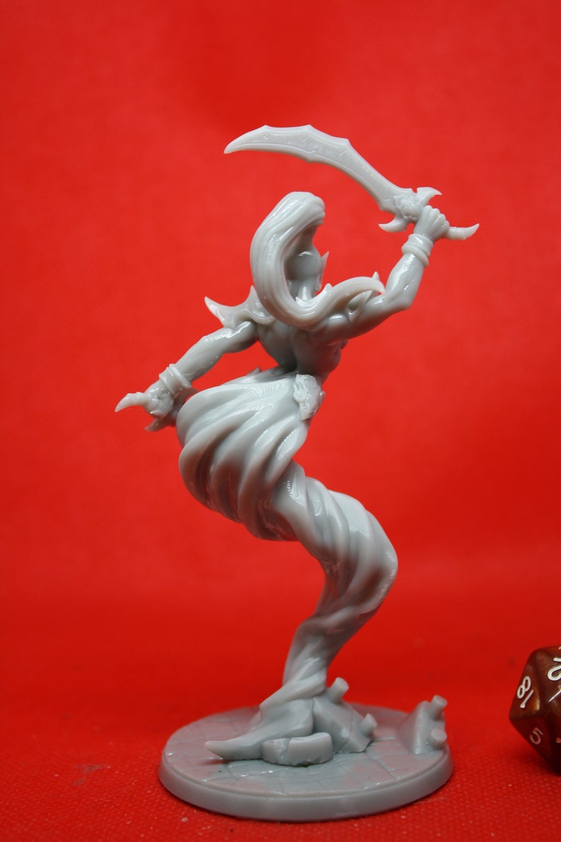 Djinn Alriyah Genie Resin Miniature for D&D Dungeons and - Etsy