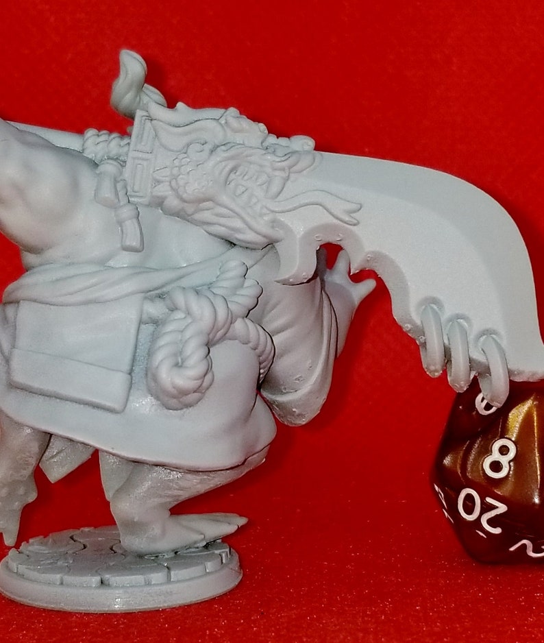 Hikimoto the Hikiga Bruiser Ogre Frog Samurai Dungeons and | Etsy