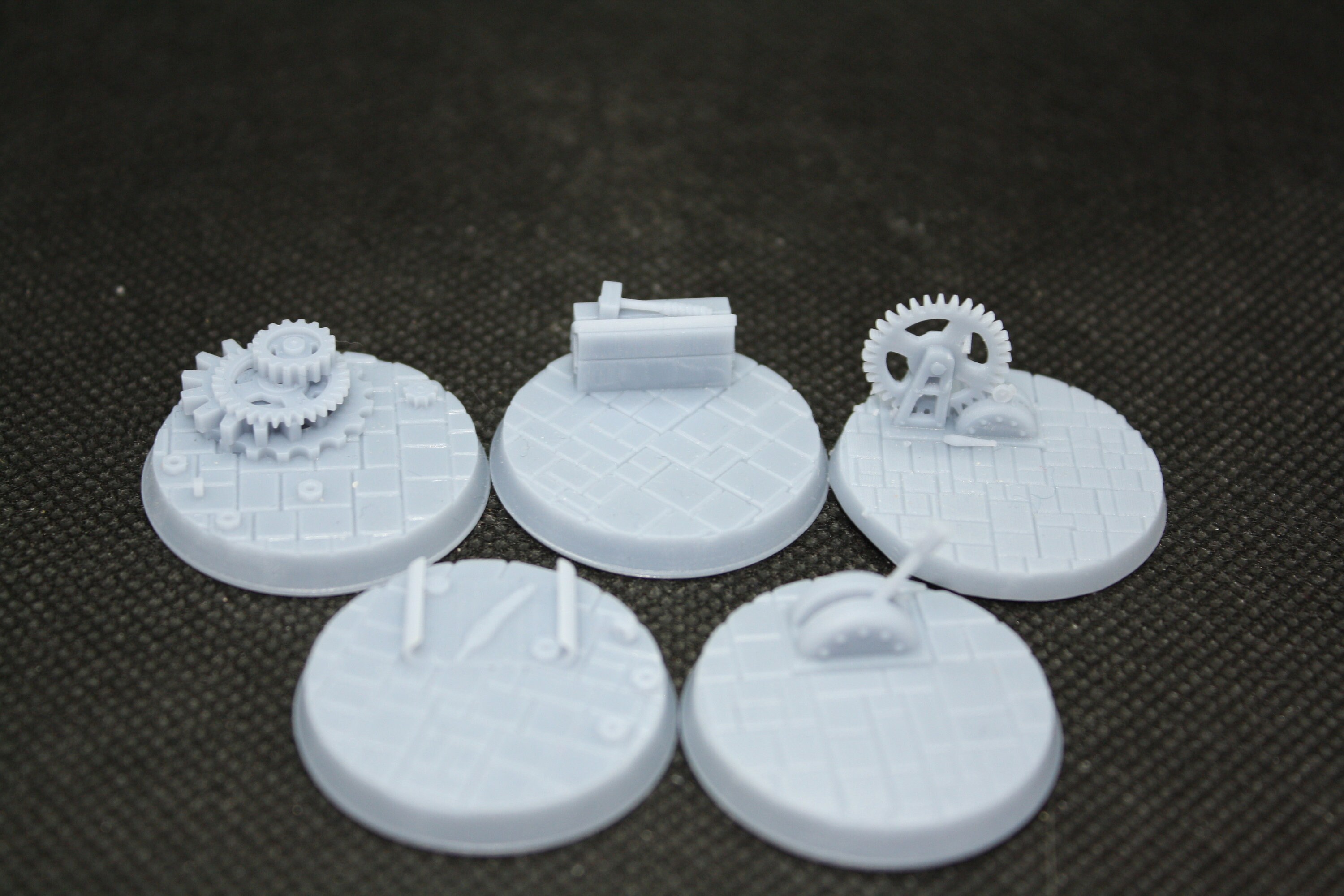 28mm/32mm Bases, Steampunk Bases, Set of 5, Table Top Gaming, RPG ...