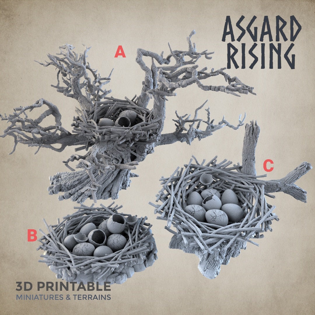 Giant Nest With Eggs, Dungeon & Dragons, Dnd, 32mm, Pathfinder, Role ...
