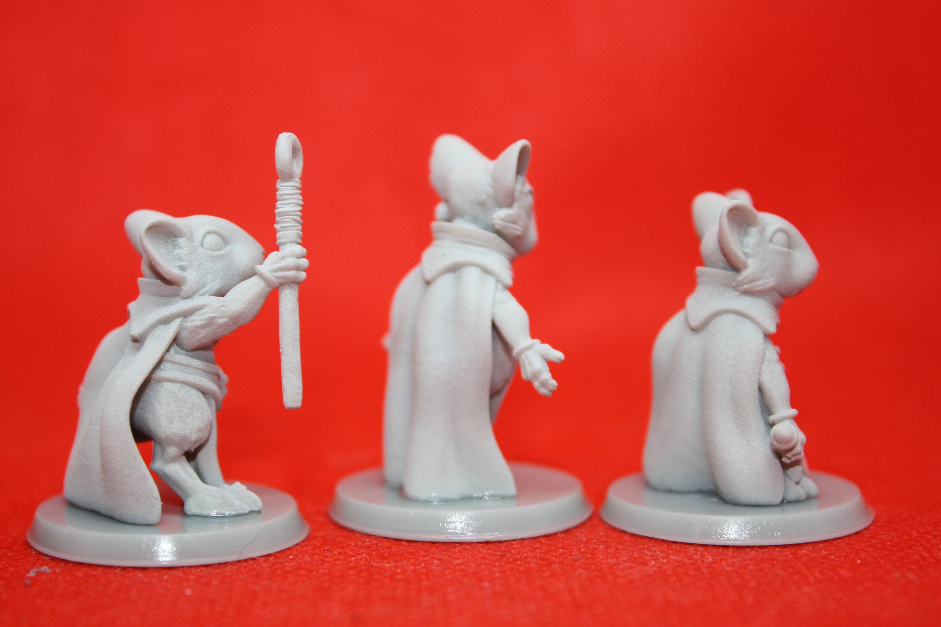 28mm Mousling Sorcerer Miniatures Set of 3 for Dungeons and | Etsy