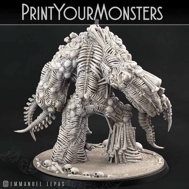 Bone Golem for Dungeons and Dragons Pathfinder Starfinder - Etsy