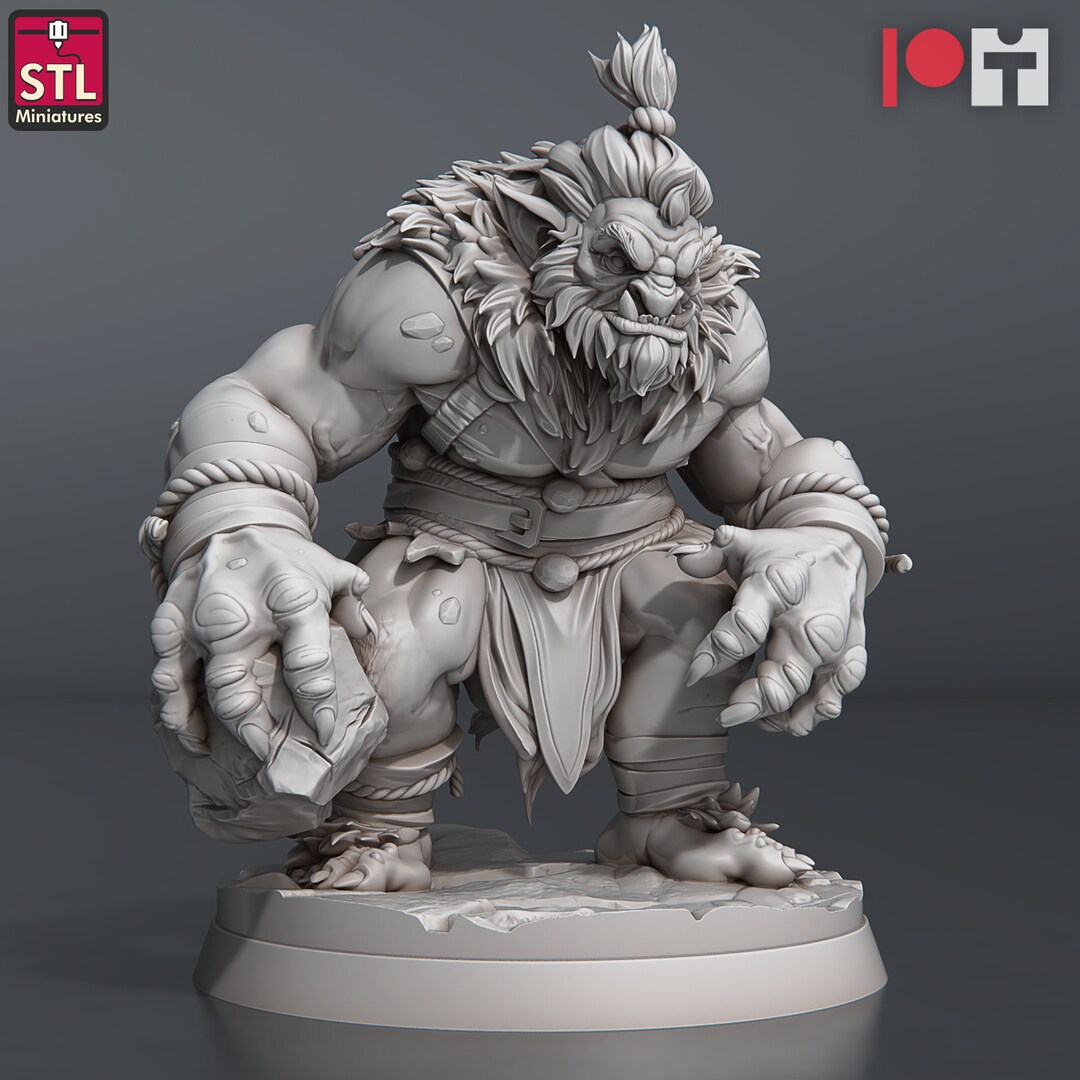Snow Troll A Miniature NPC Dungeons and Dragons, Pathfinder, Tabletop ...