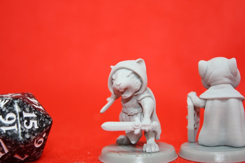28mm Mousling Rangers Miniatures Set of 3 for Dungeons and Dragons ...