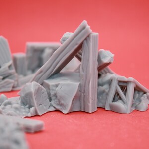 Urban Rubble Piles, Resin 28mm Tabletop Terrain (set of 6) - Etsy