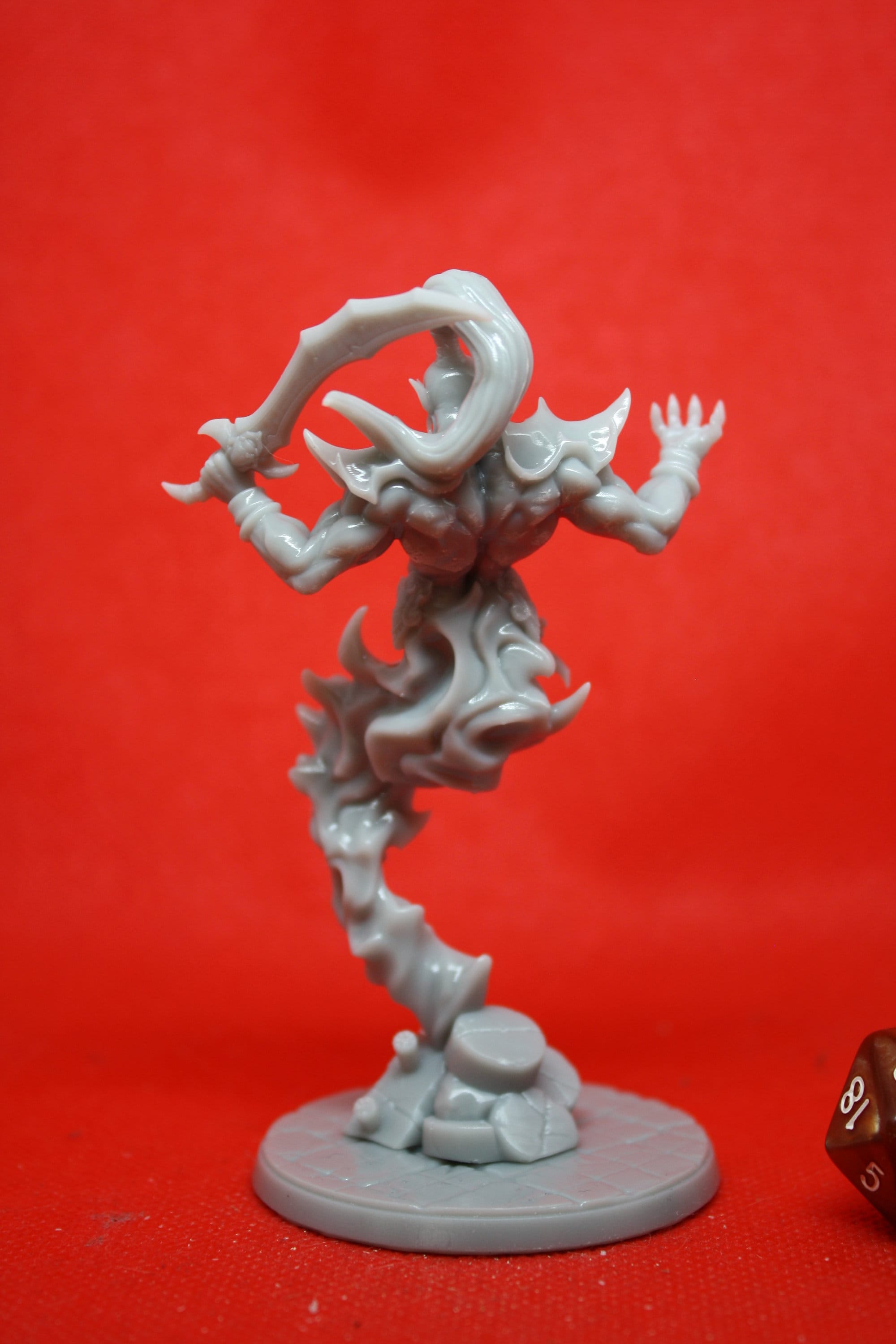 Djinn Alzakhm Genie Resin Miniature for D&D Dungeons and | Etsy