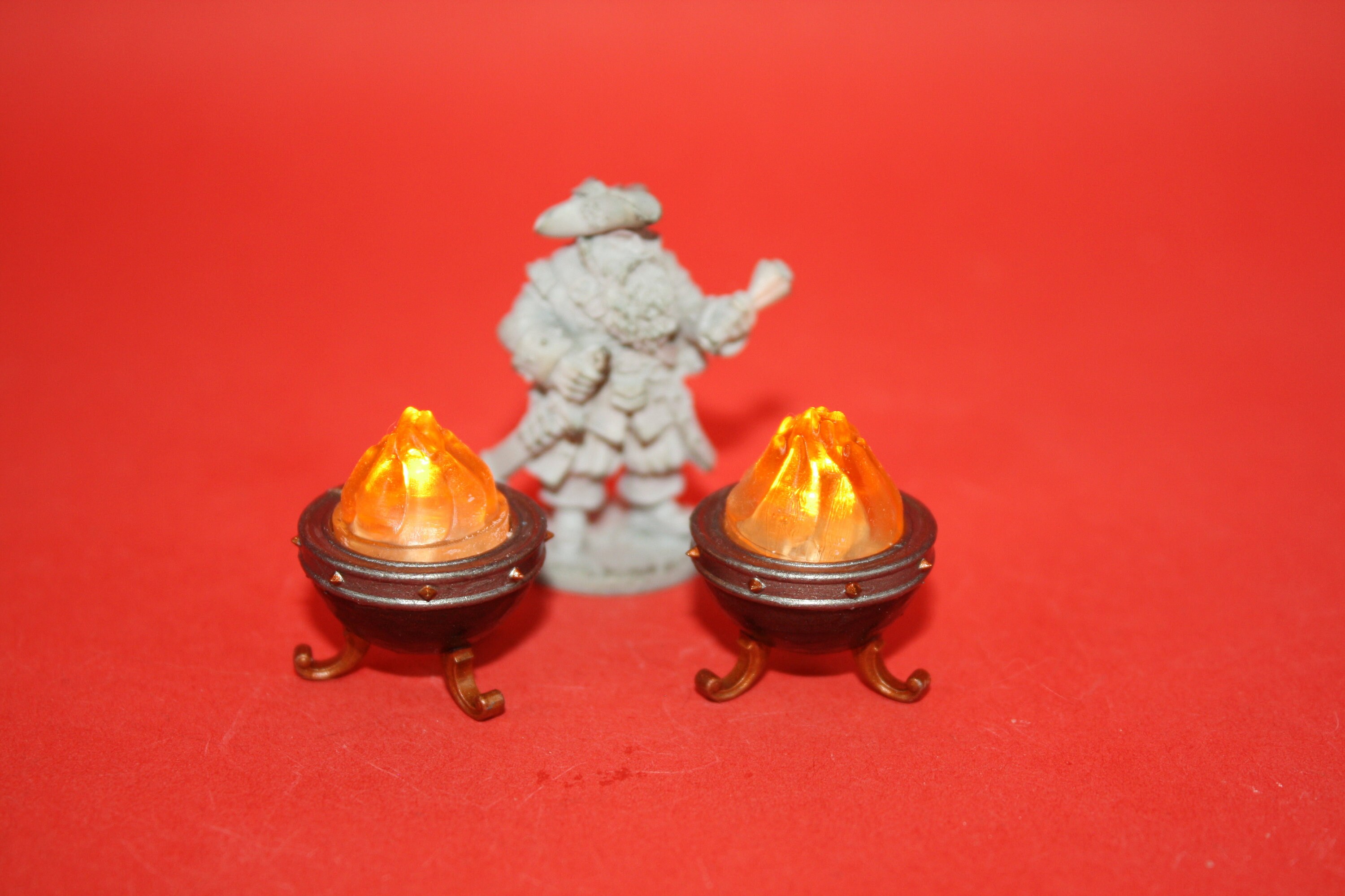 LED Light up Brazier Set, 3D Printed RPG Scenery Set of 2 - Etsy