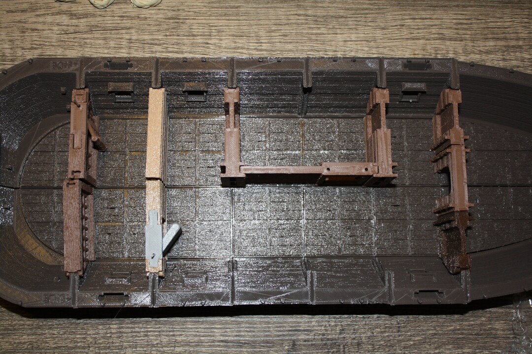 3D Printed Ship Walls, 28mm Tabletop RPG, Pirate Ship, D&D - Etsy