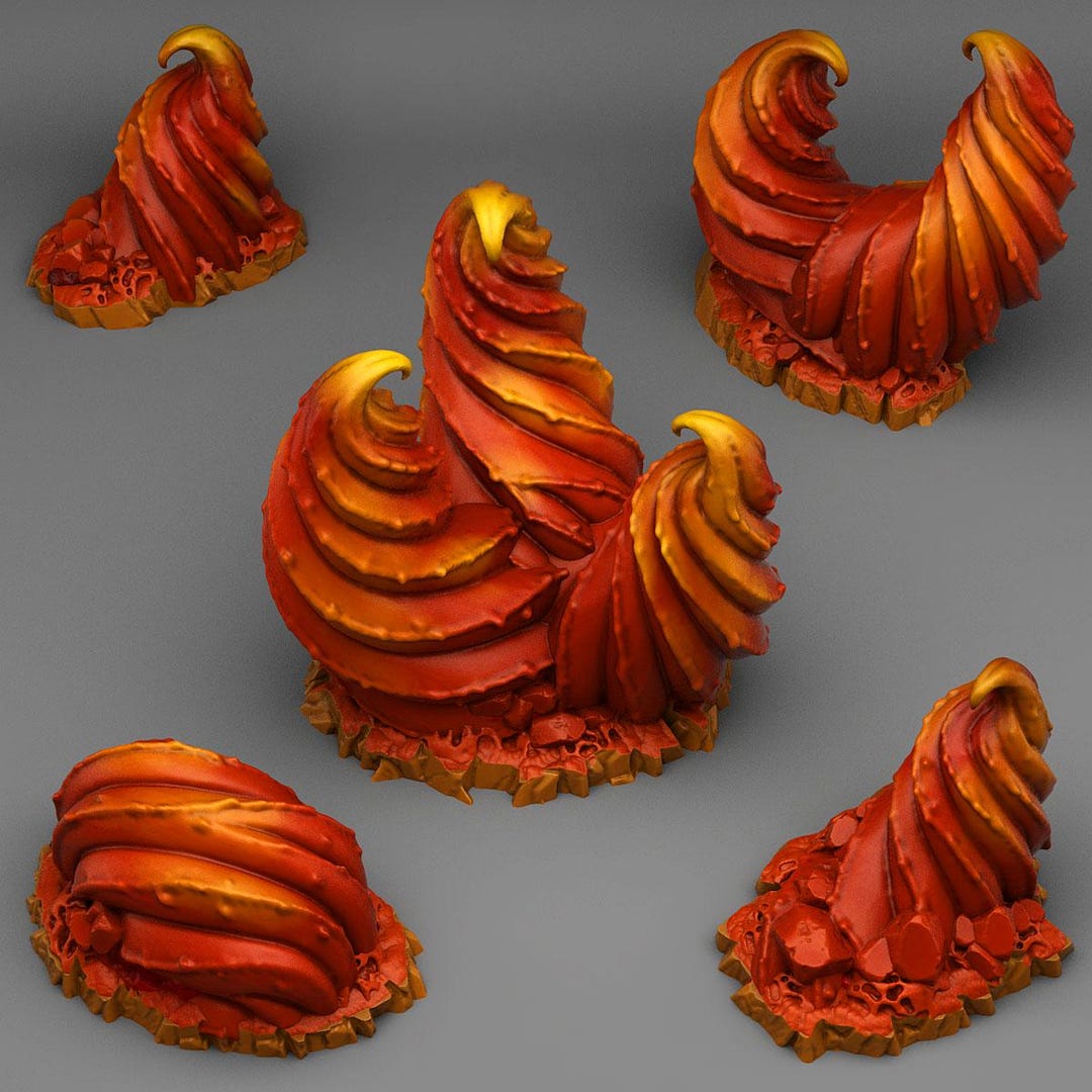 Demonic Cactus Terrain-set of 5 Dungeons and Dragons, Pathfinder ...