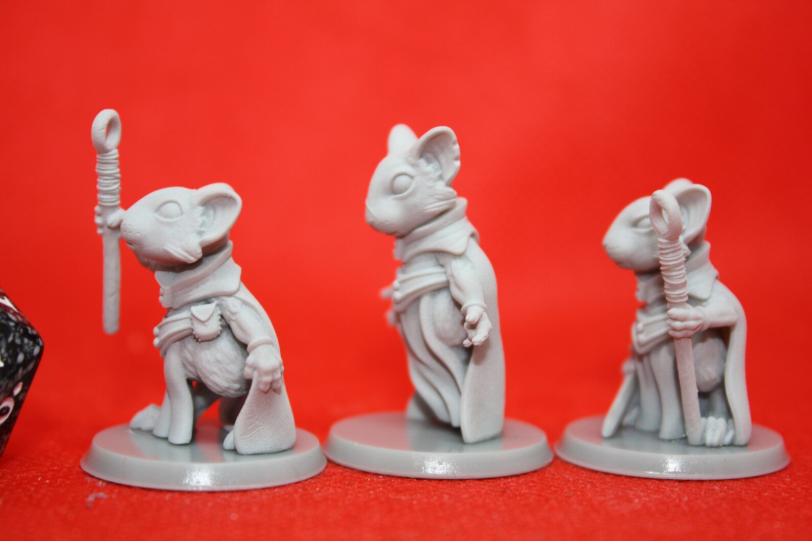 28mm Mousling Sorcerer Miniatures Set of 3 for Dungeons and | Etsy