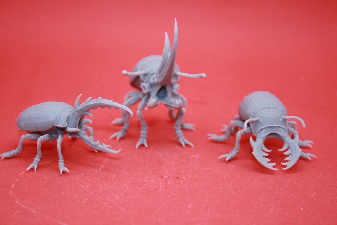 Giant Beetles Giant Insects Set of 3 Print Your Monsters - Etsy