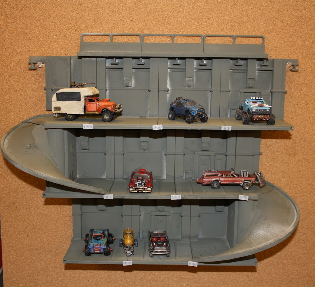 Parking Garage Wallhalla Modular Miniature Display Shelves Modern Set ...