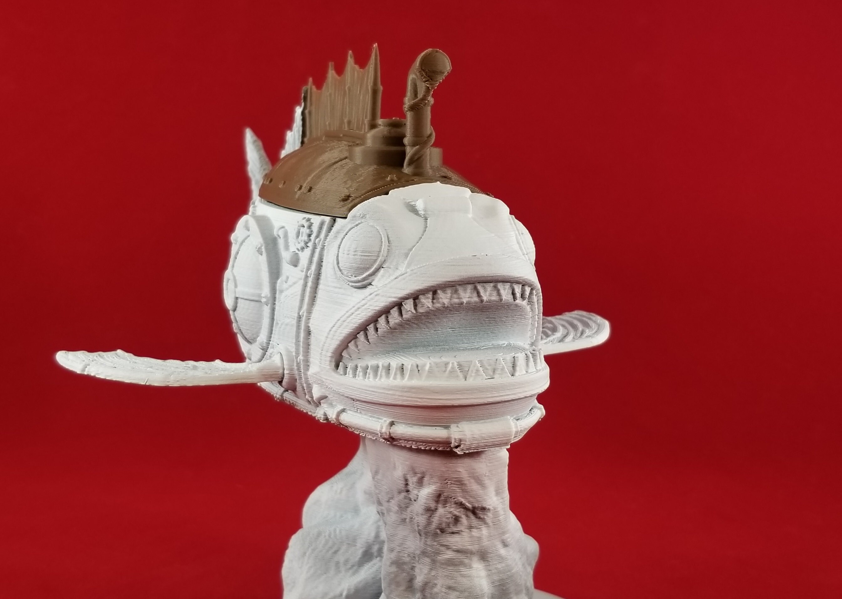 Gnome Fish Submarine DnD Boat Wargames Tabletop Scenery 3D | Etsy