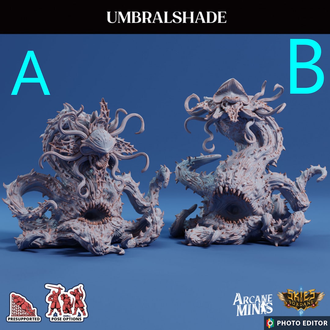 Umbralshade Resin Miniature 32/28mm - for D&D Dungeons and Dragons ...