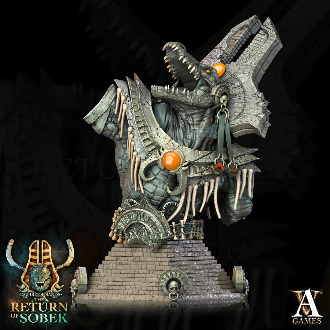 Scion of Sobek-bust-empire of Sands Return of Sobek-archvillian Games ...
