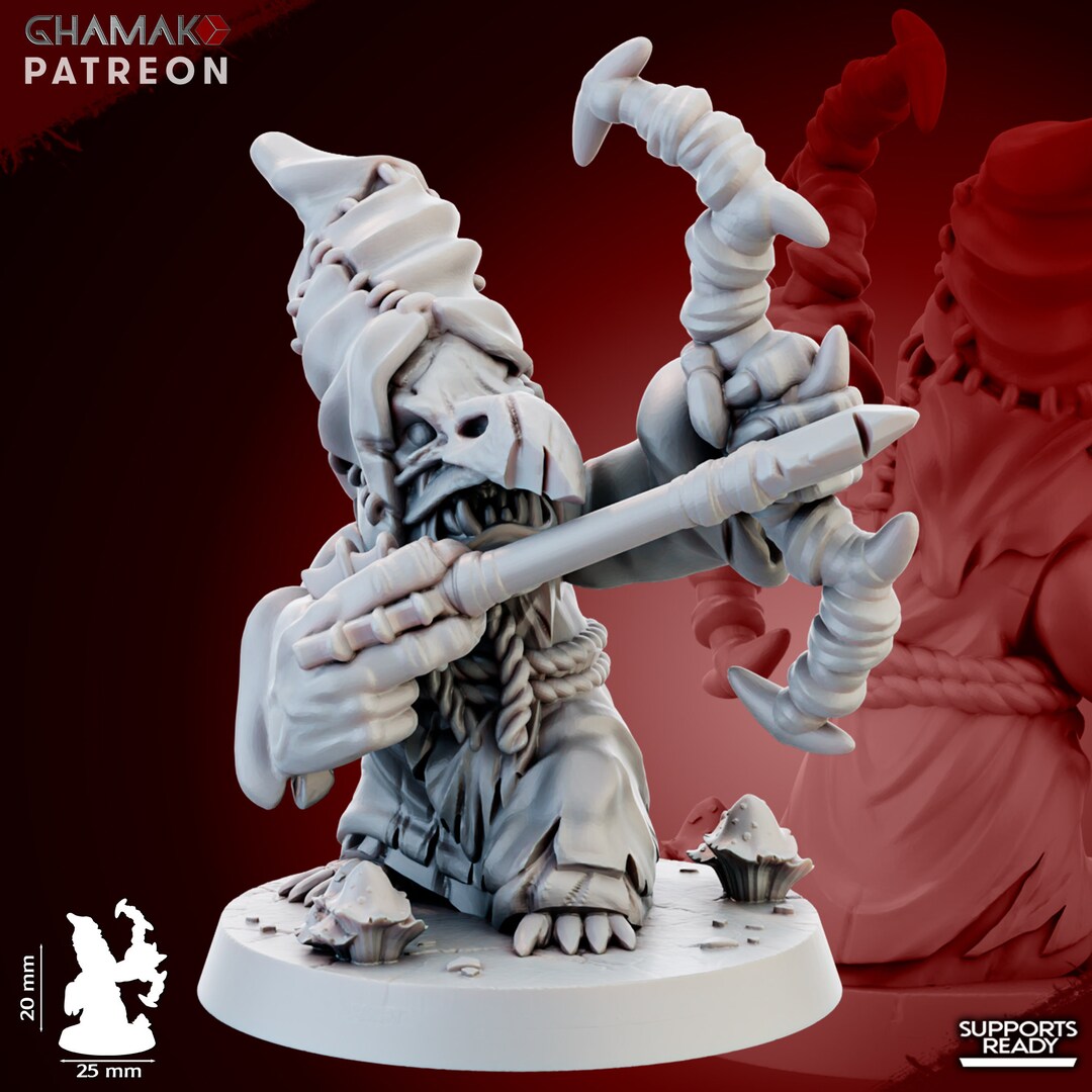 Madcap Archer 3 Goblin Miniature D&D Pathfinder Table Top Gaming War ...