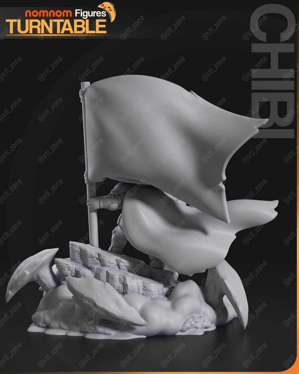 Heck Divers Diorama Chibi 3D Printed Statue Kit | Garage Kit | Model ...