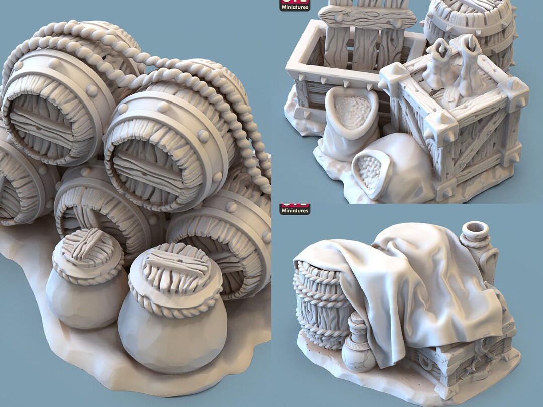Fantasy Props Set #1 of 3 Supply Piles Dungeons and Dragons, Pathfinder ...