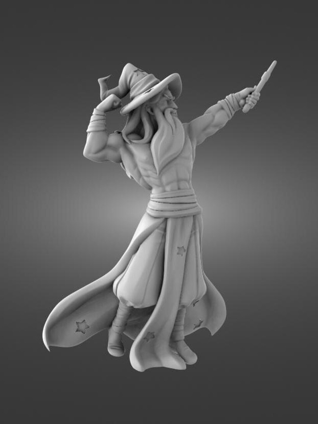 Brent the Buff Wizard 32mm Dungeon and Dragons, Pathfinder, Role ...