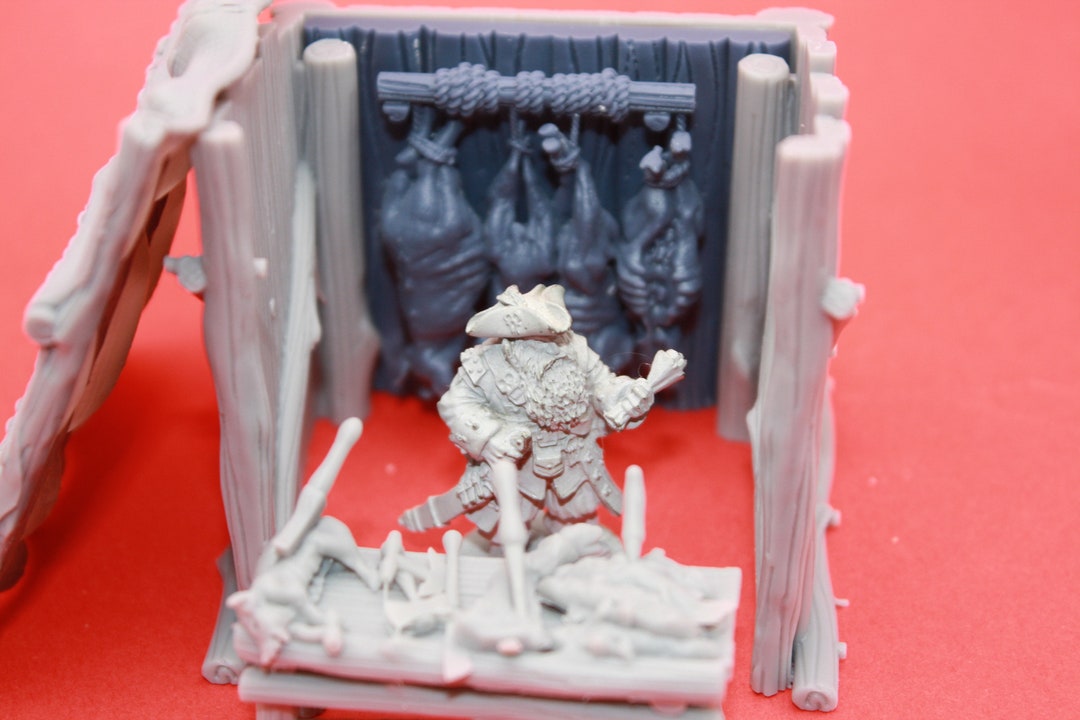 28mm Merchant Stalls, Butcher, Baker, and Household Goods Dungeons and Dragons, Frostgrave ...