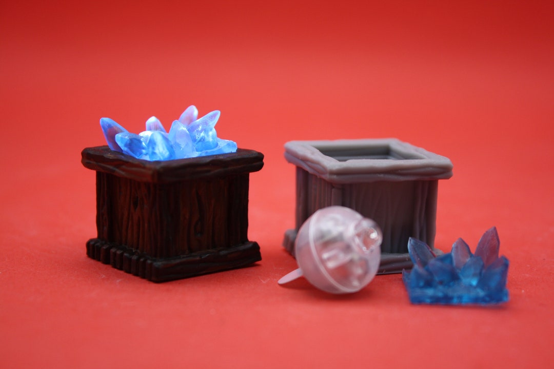 LED Light up Crystal Crates Set of 3 for Dungeons and Dragons ...