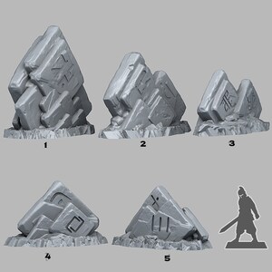 Magic Square Rocks Rocks Terrain Set of 5 Dungeons and Dragons ...