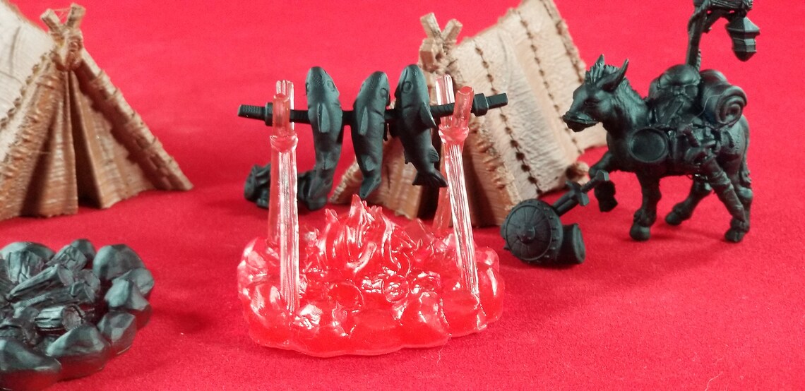 Adventurers' Camp Terrain RPG Minis for Dungeons & | Etsy