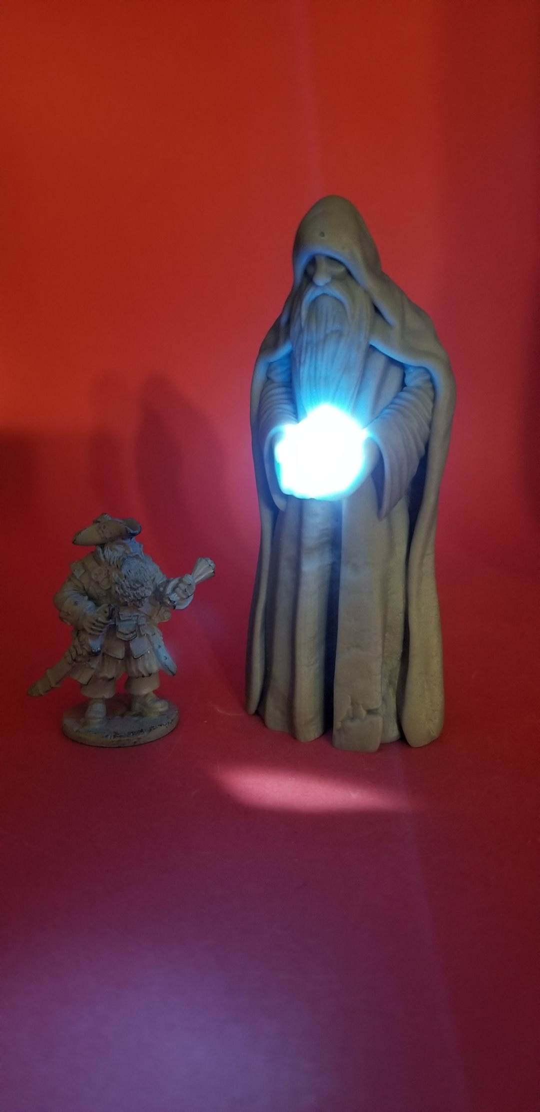 LED Light up Wizard Statue for Dungeons and Dragons, Pathfinder ...