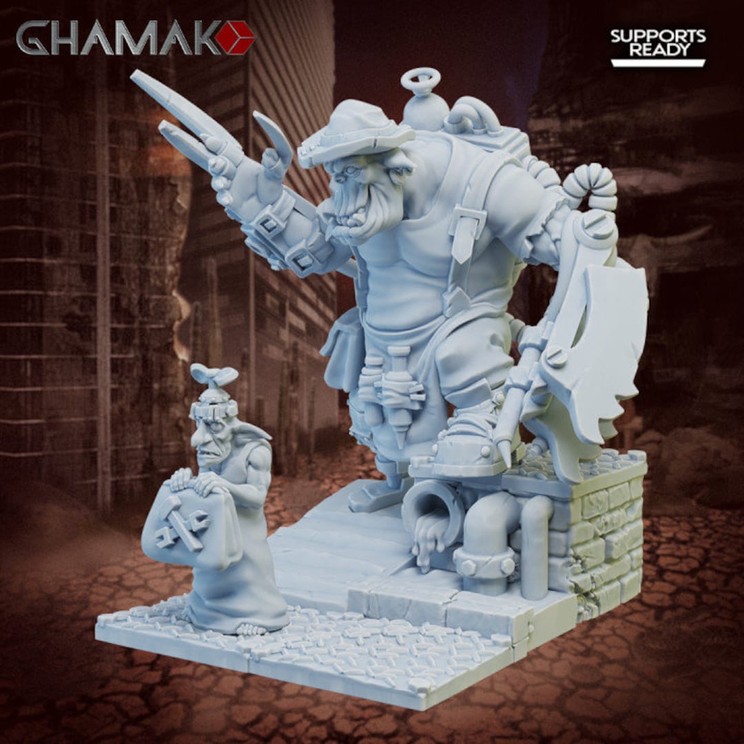 Wild West Ork Maddokz, - Ghamak 3D Printed 32 MM Scale Necromunda ...
