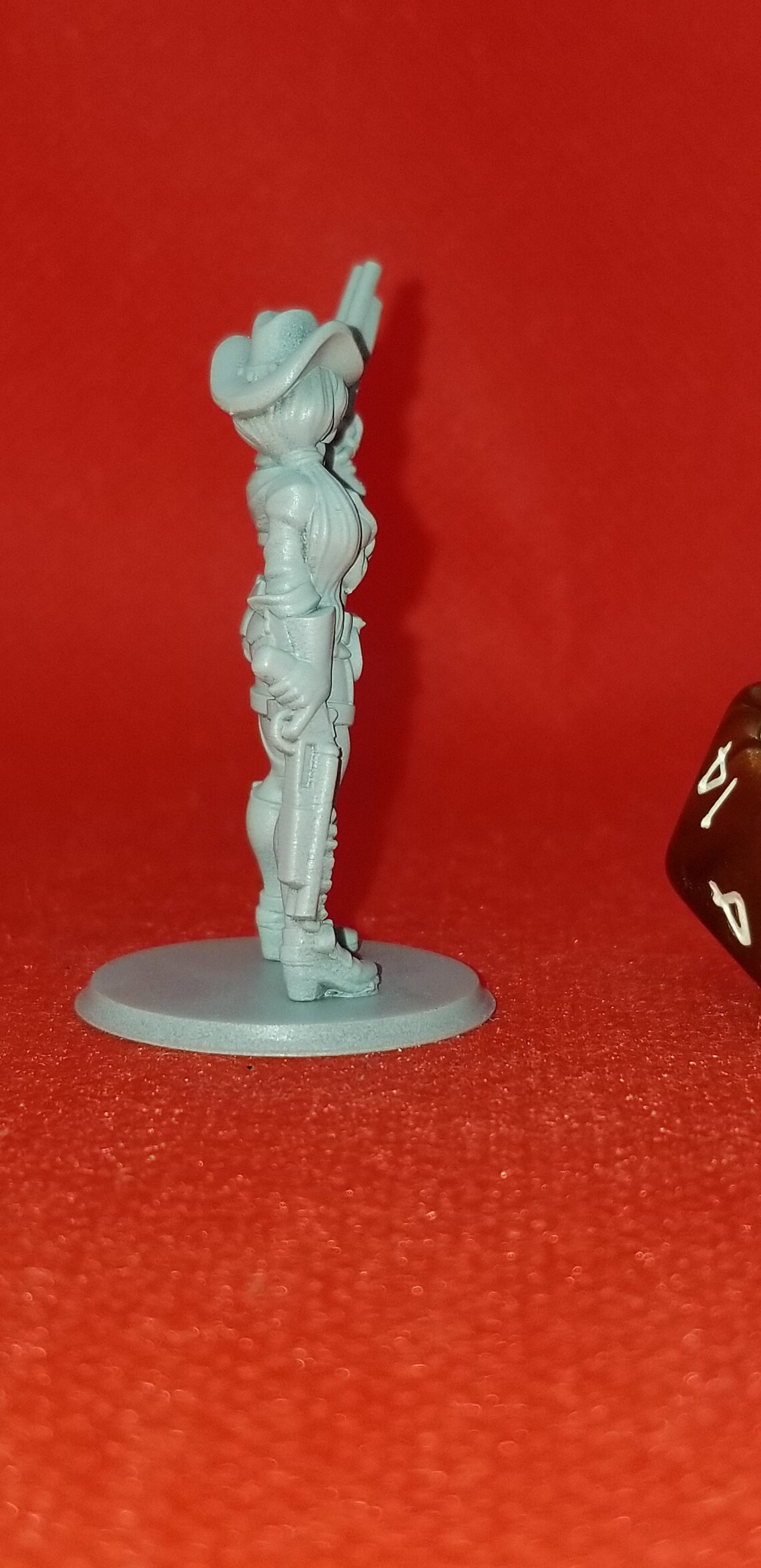 Irvina the Sexy Cowgirl Pinup, 32mm Irvina Resin Miniature - for D&D ...