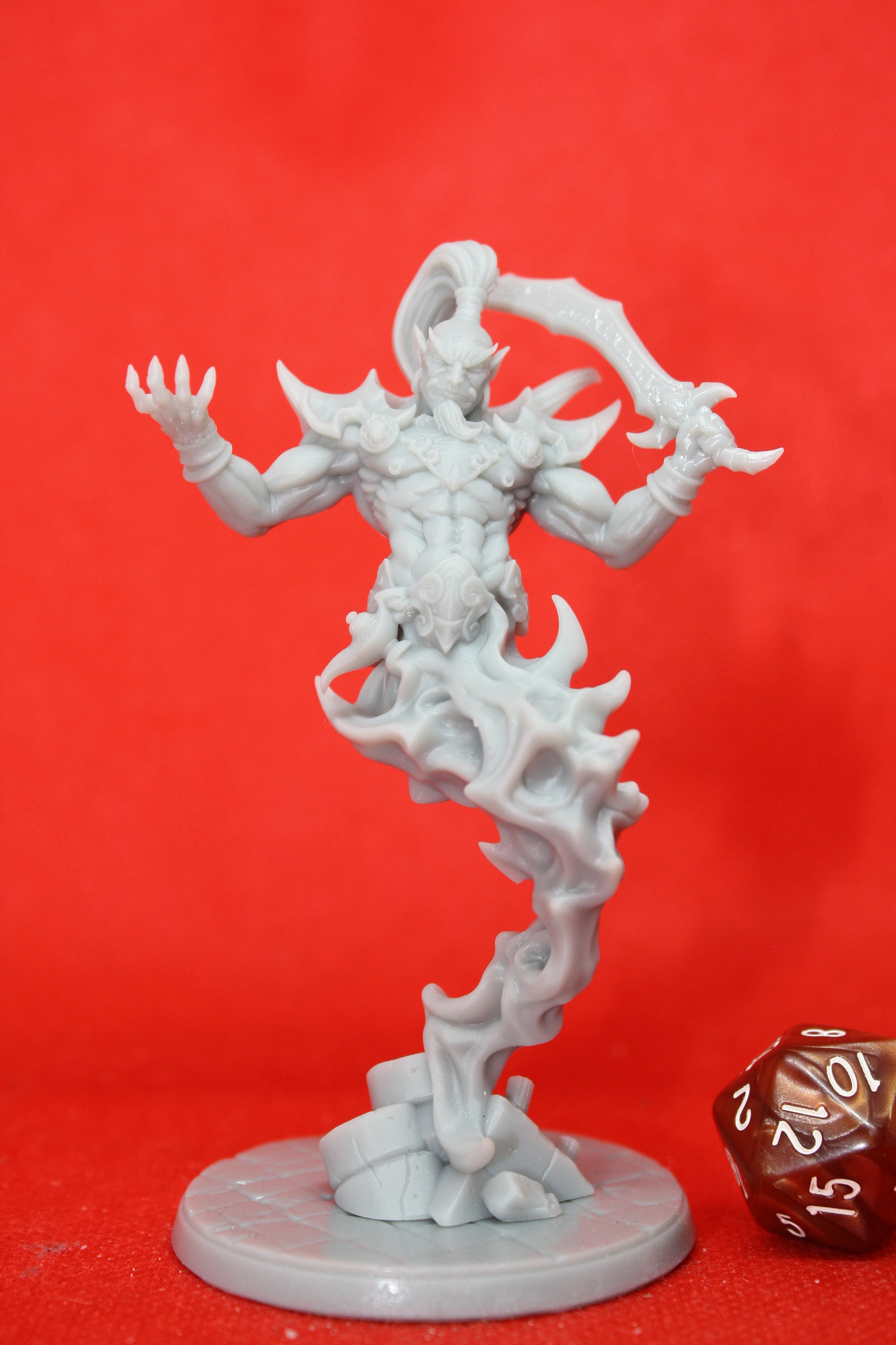 Djinn Alzakhm Genie Resin Miniature for D&D Dungeons and | Etsy