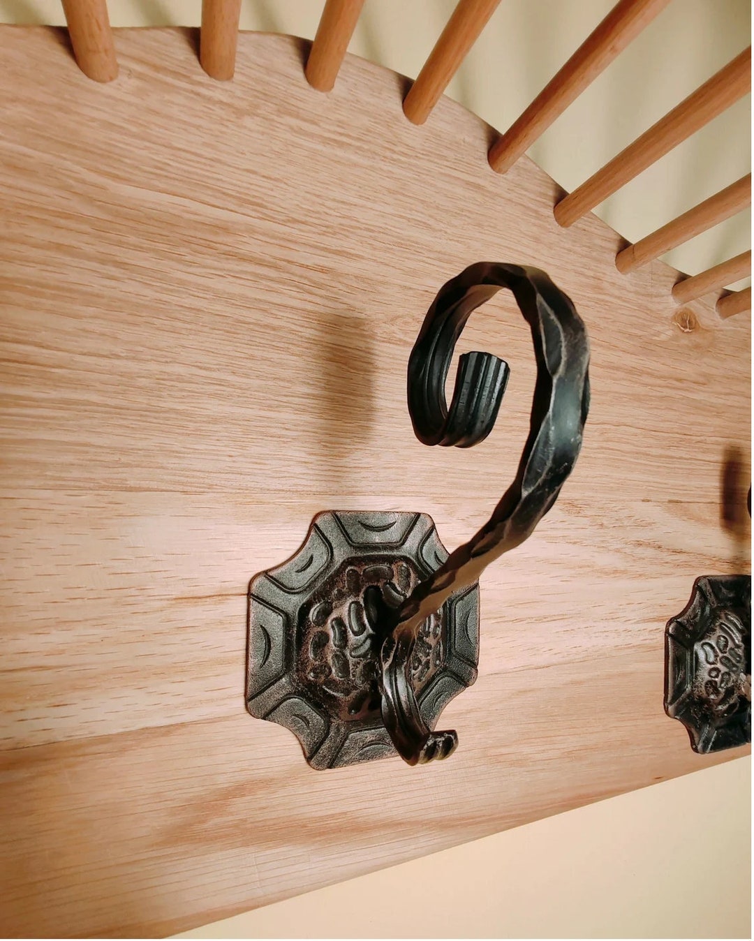 Handcrafted Wrought Iron Hook - Etsy