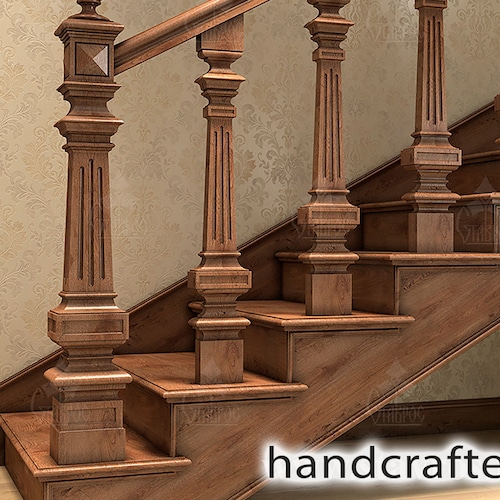 Large Square Antique Box Newel Post Renaissance Solid Wood | Etsy