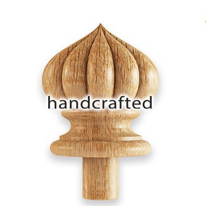 Unfinished Decorative Newel Post Cap 2 Pc. - Etsy