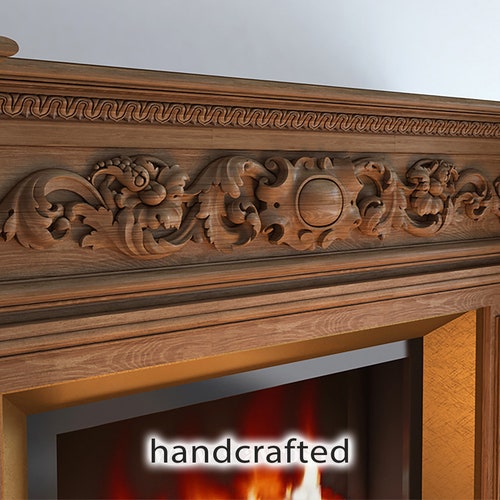 Fireplace Molding Mantel Surround Applique From Wood - Etsy