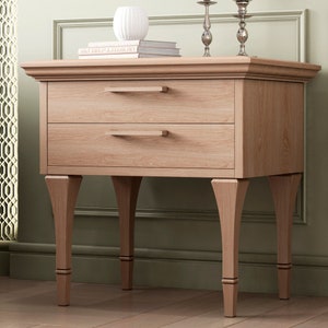 Carved End Table Legs Tapered From Oak Contemporary Decor - Etsy