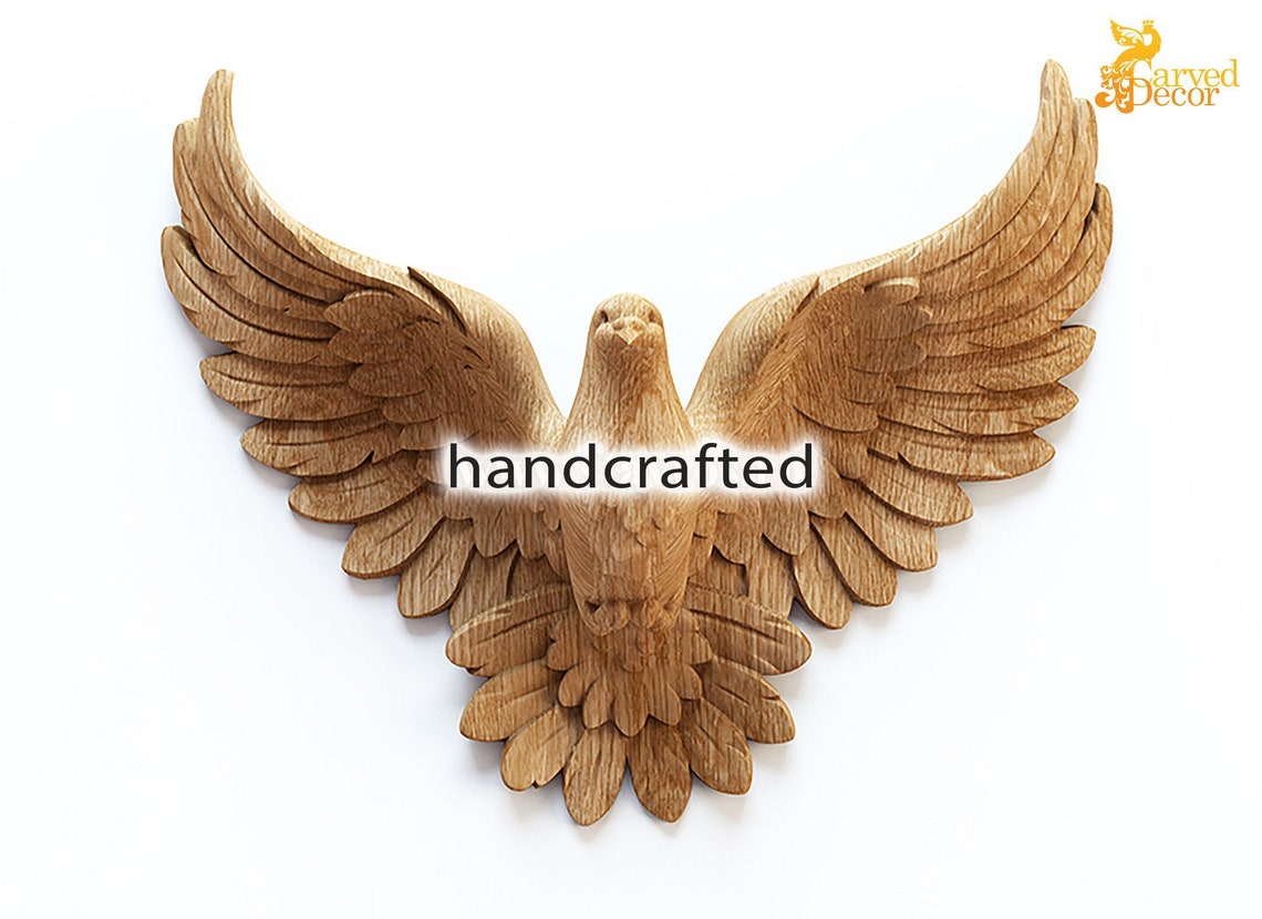 Flying Dove Wooden Wall Decor Unfinished Carved Bird Wedding - Etsy