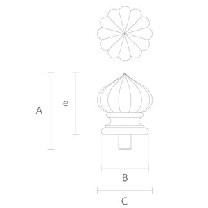 Unfinished Decorative Newel Post Cap (2 Pc.) - Etsy